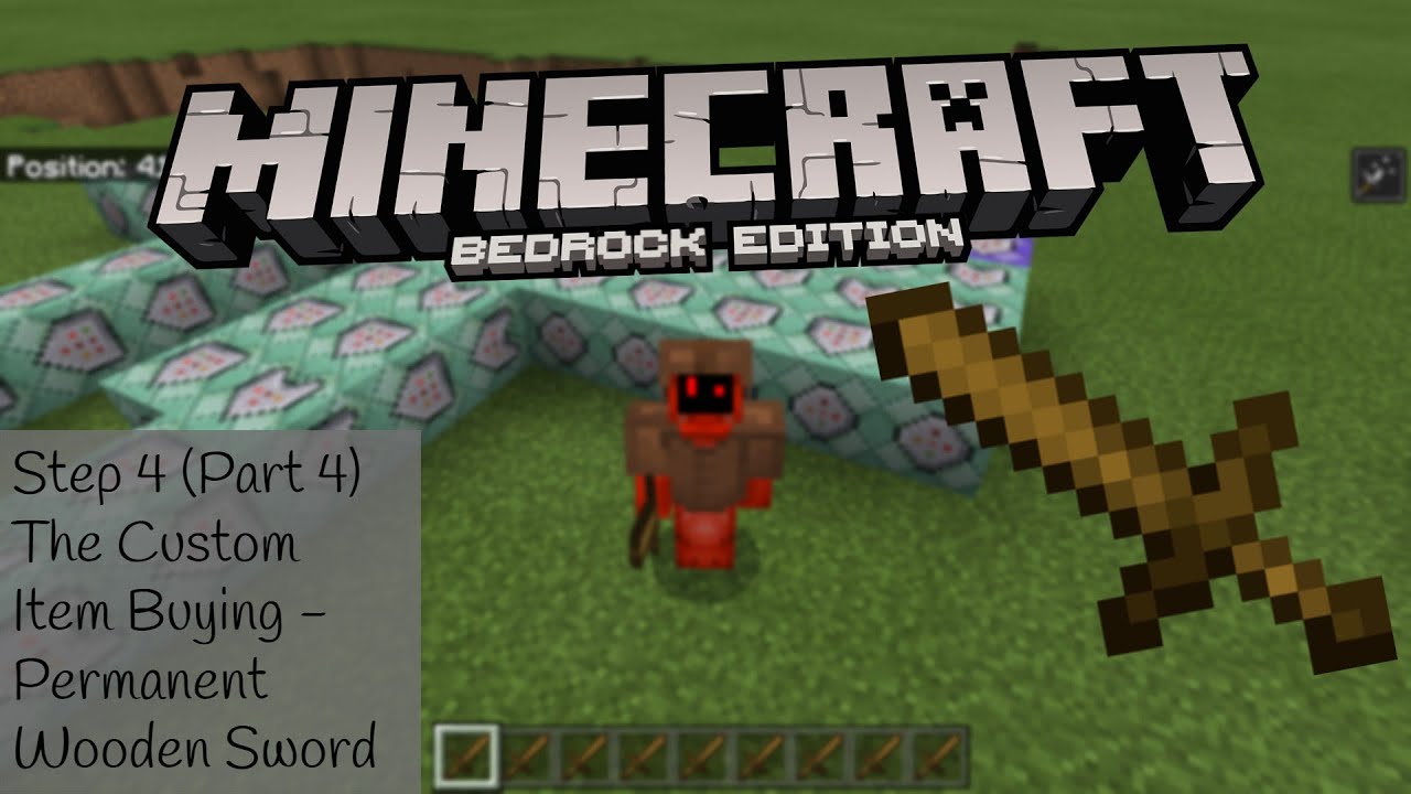 PERMANENT WOODEN SWORD - The Custom Item Buying (Part 4) - Make BEDWARS ...