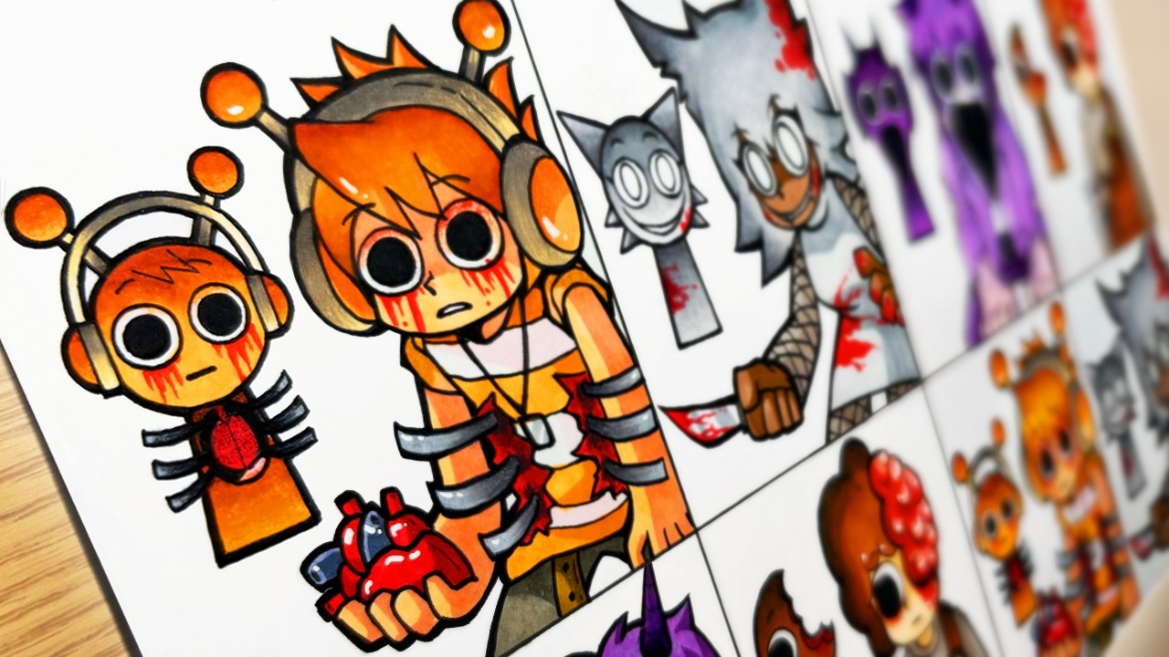 Drawing Sprunki but Human : Horror Sprunki Incredibox- Phase 2 ...