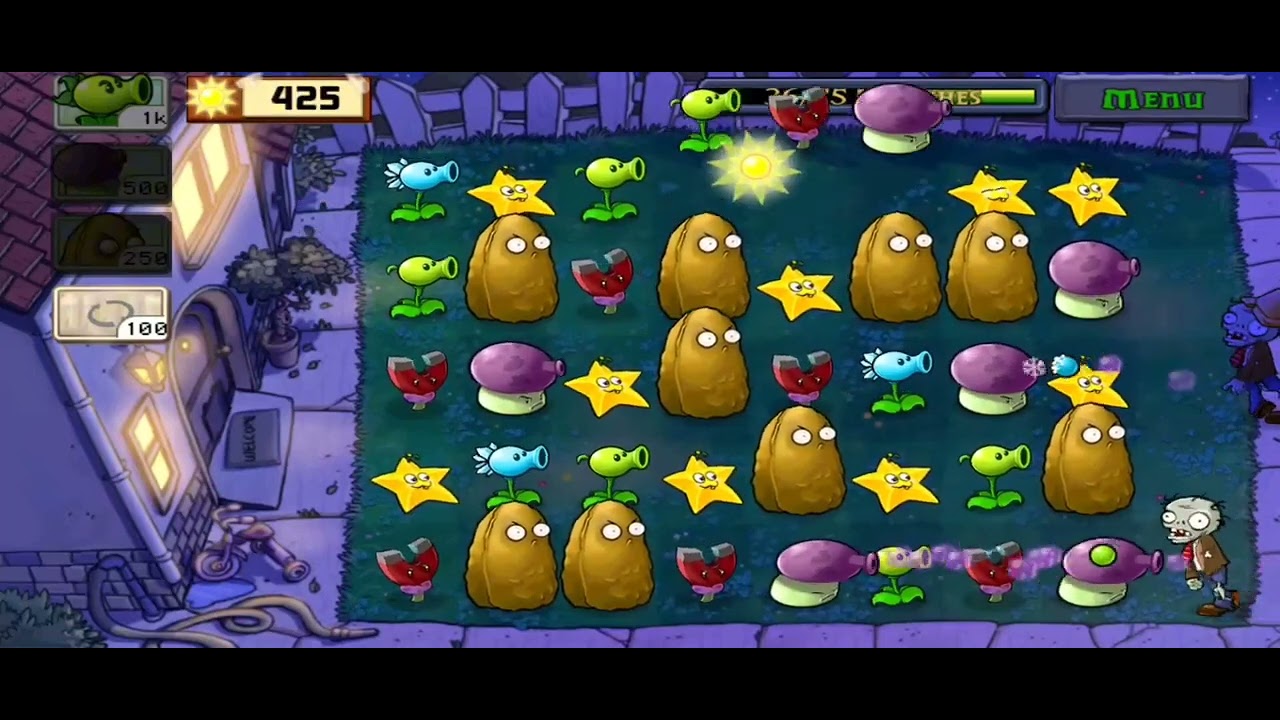 plants vs zombies, bonus game. - YouTube