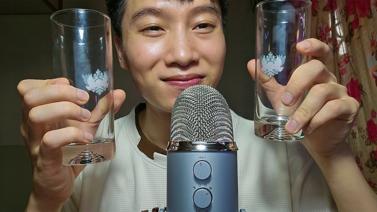 The BEST ASMR Tingles EVER with Glass Cup (No Talking) - YouTube