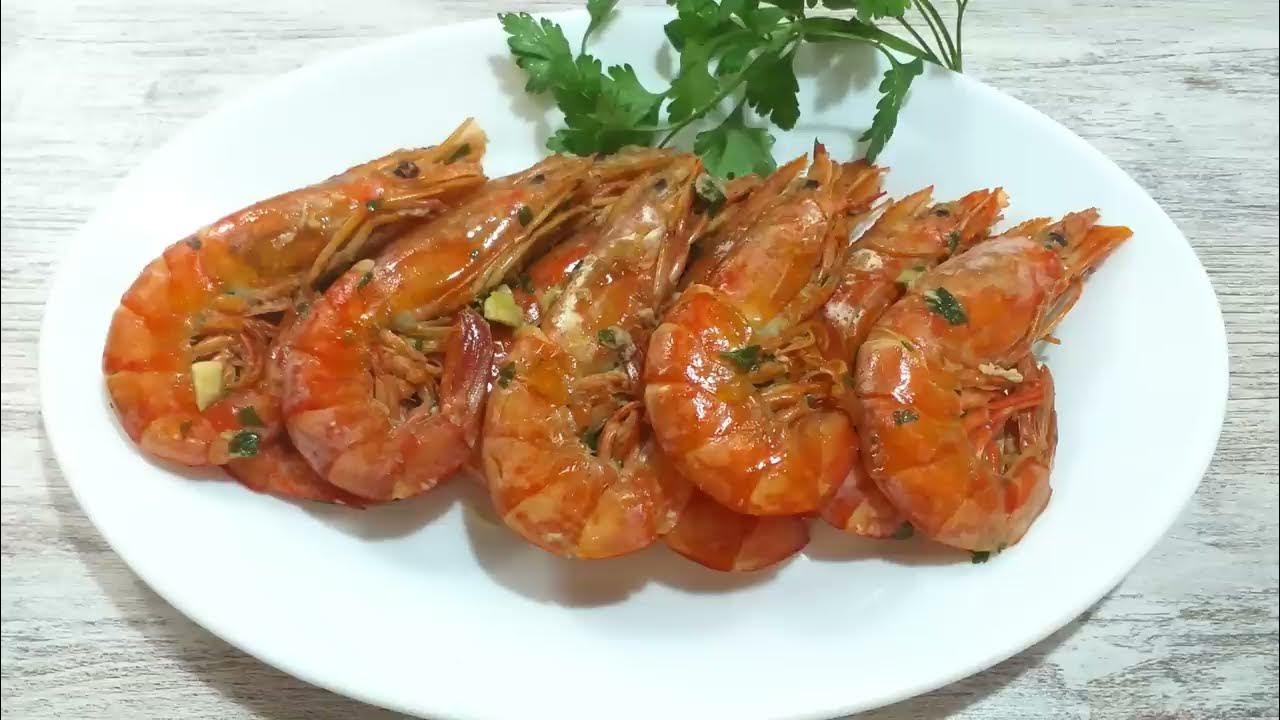 Cei mai buni Creveti la tigaie cu usturoi si patrunjel (Deliciosi ...