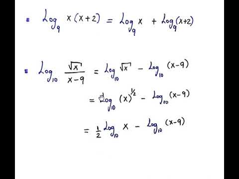 EJERCICIOS DE PROPIEDADES DE LOG 1 - YouTube