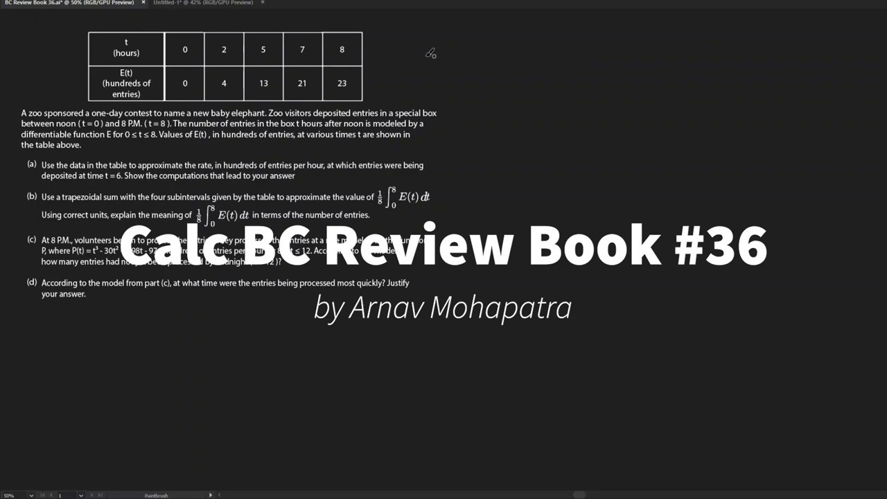 Calc BC Review Book 36 - YouTube