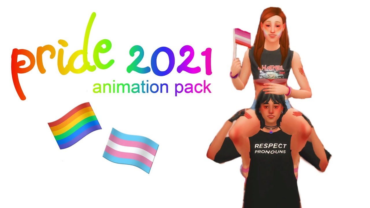 pride animation pack / sims 4 (free download) - YouTube
