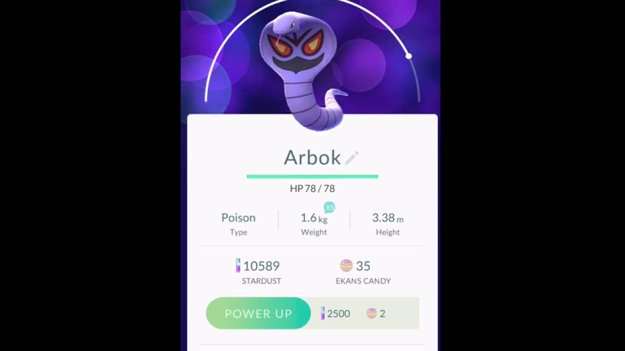 Ekans Evolution Level