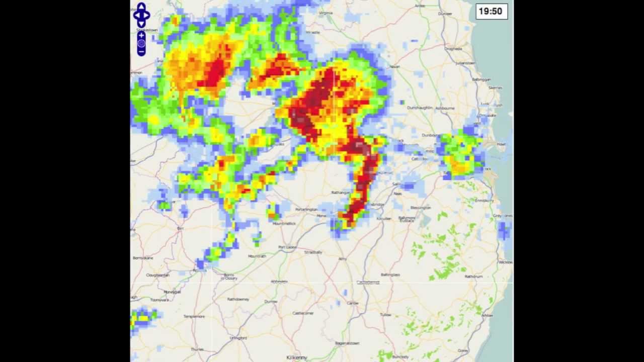 "Supercell" Over Ireland Radar Sequence - YouTube