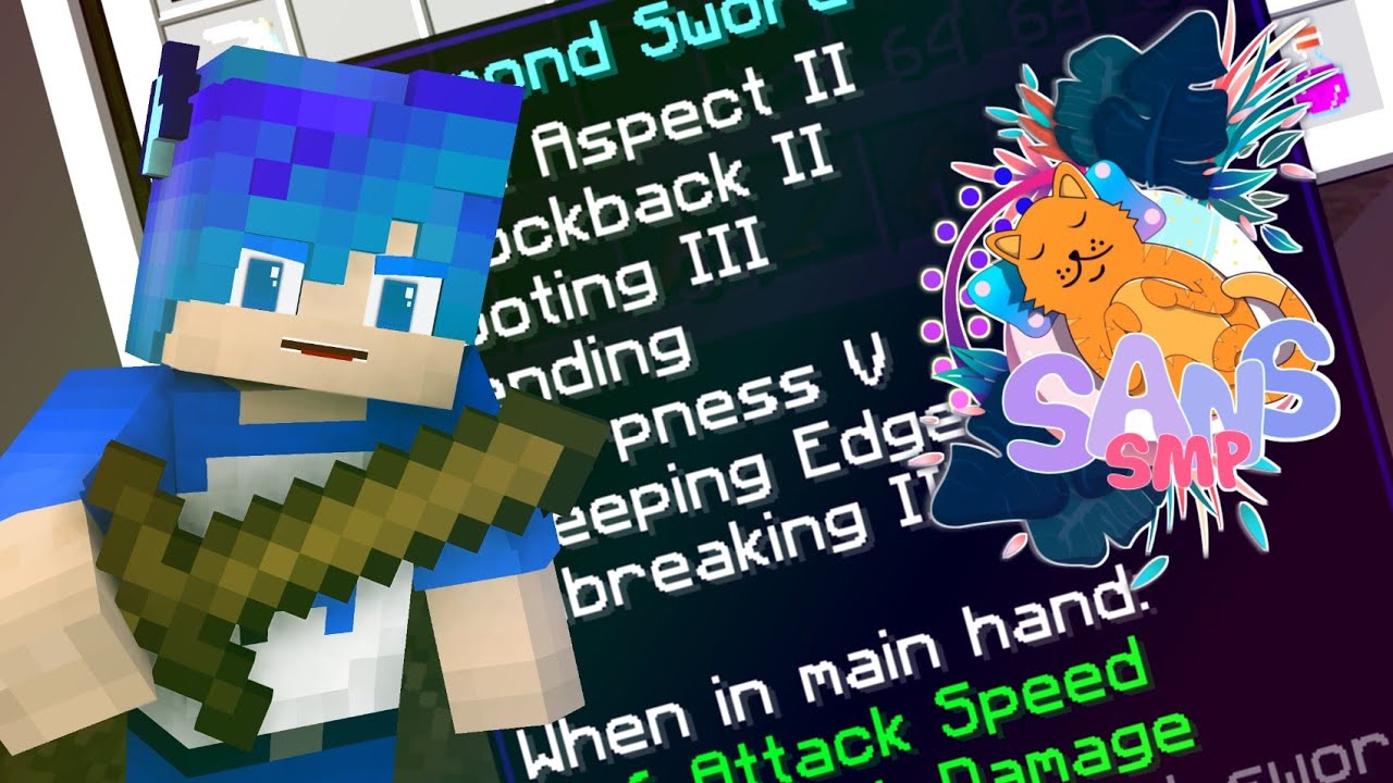 SANS SMP S3 | Sword & Armor Full Enchant #3 - YouTube