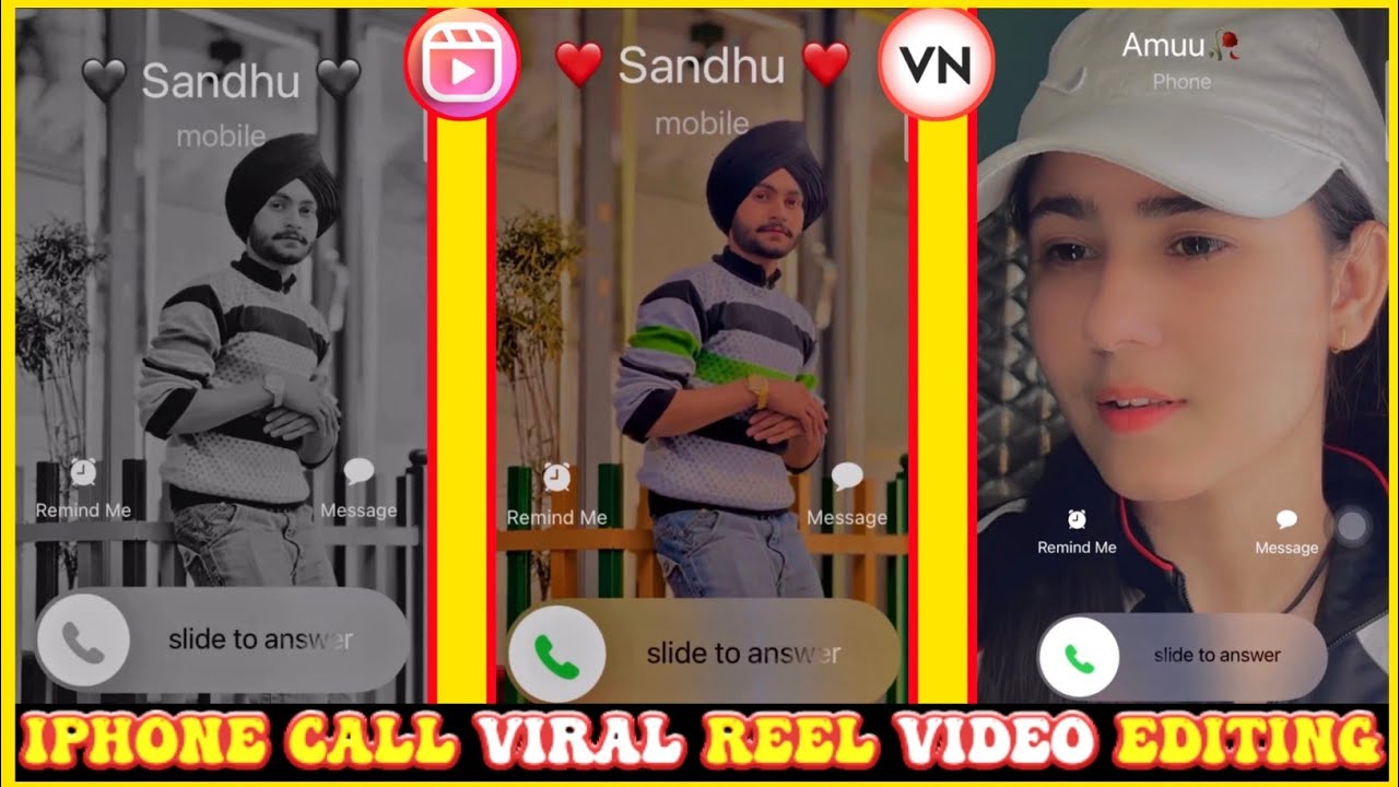 Iphone Call Viral Reel Editing / Sandhu Perminder Viral Reel Editing ...
