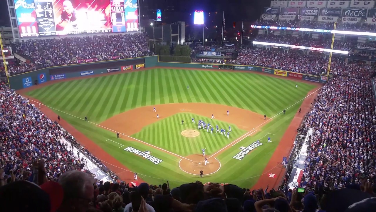 Cubs 2016 World Series Final Out - YouTube