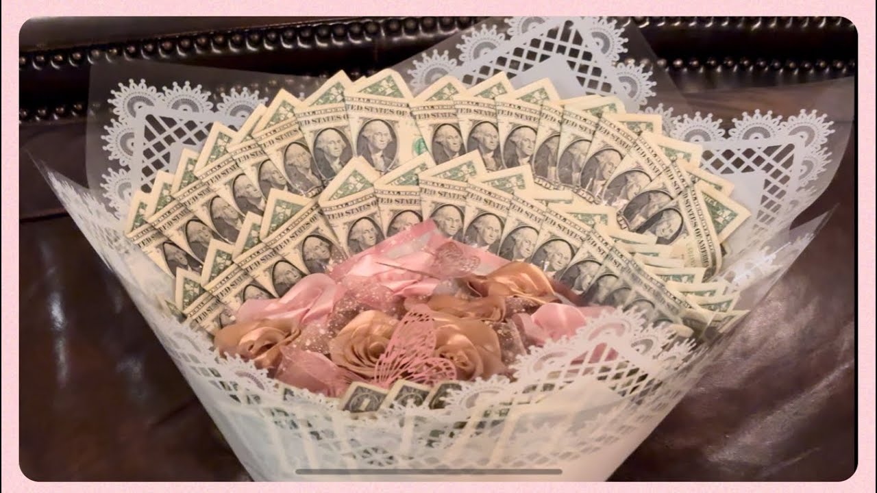 Ramo de Billetes con Rosas Eternas / Money Bouquet - YouTube