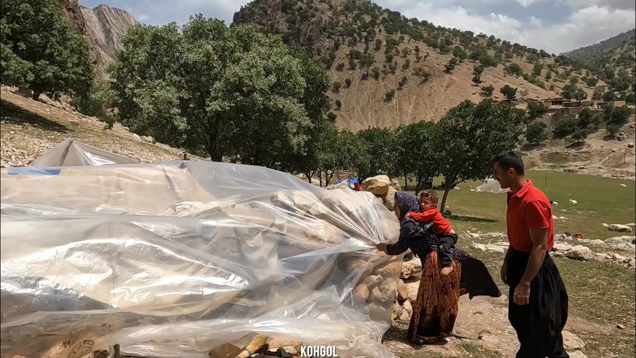 Nomadic life in mountainous areas and beautiful nature - YouTube