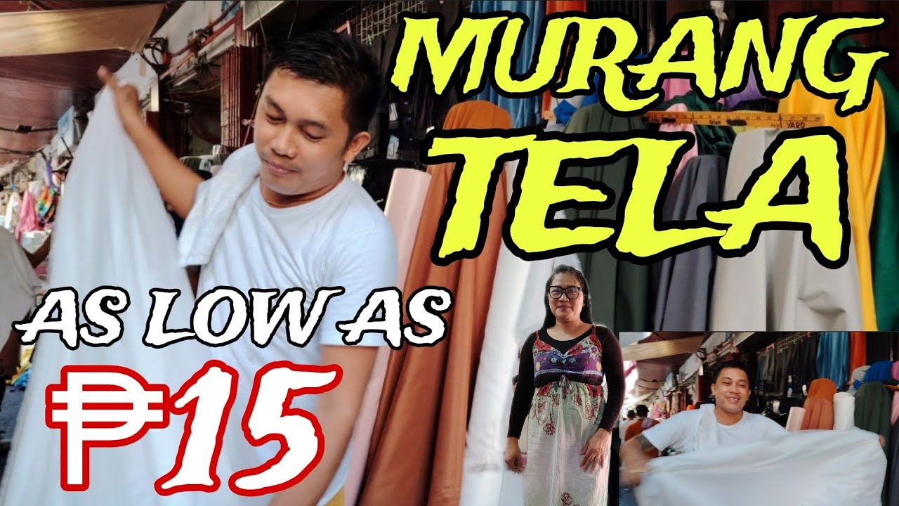 DIVISORIA MGA BAGSAK PRESYO NA MGA TELA - YouTube