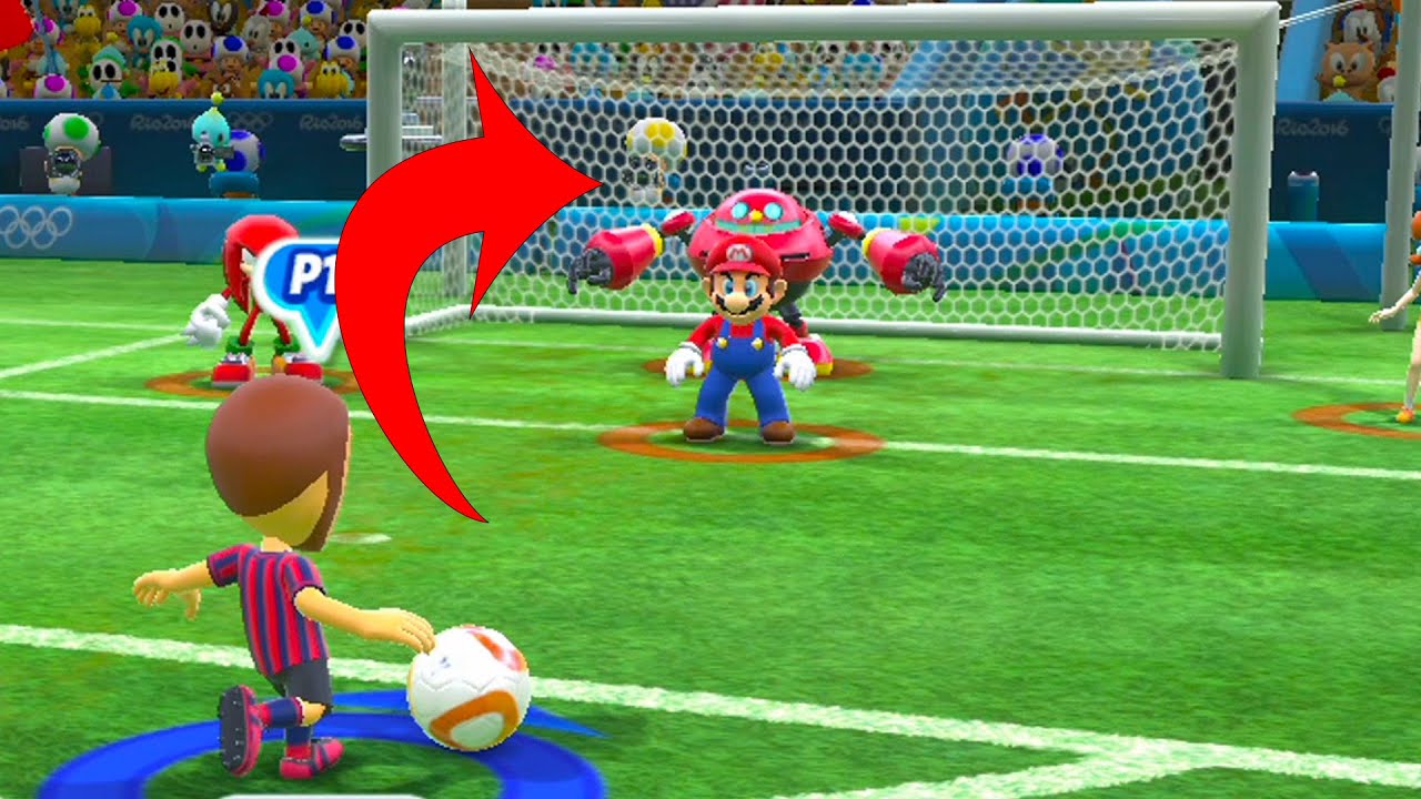 Mario and sonic at the Olympic games 2016 Football Bowser vs Luigi and ...
