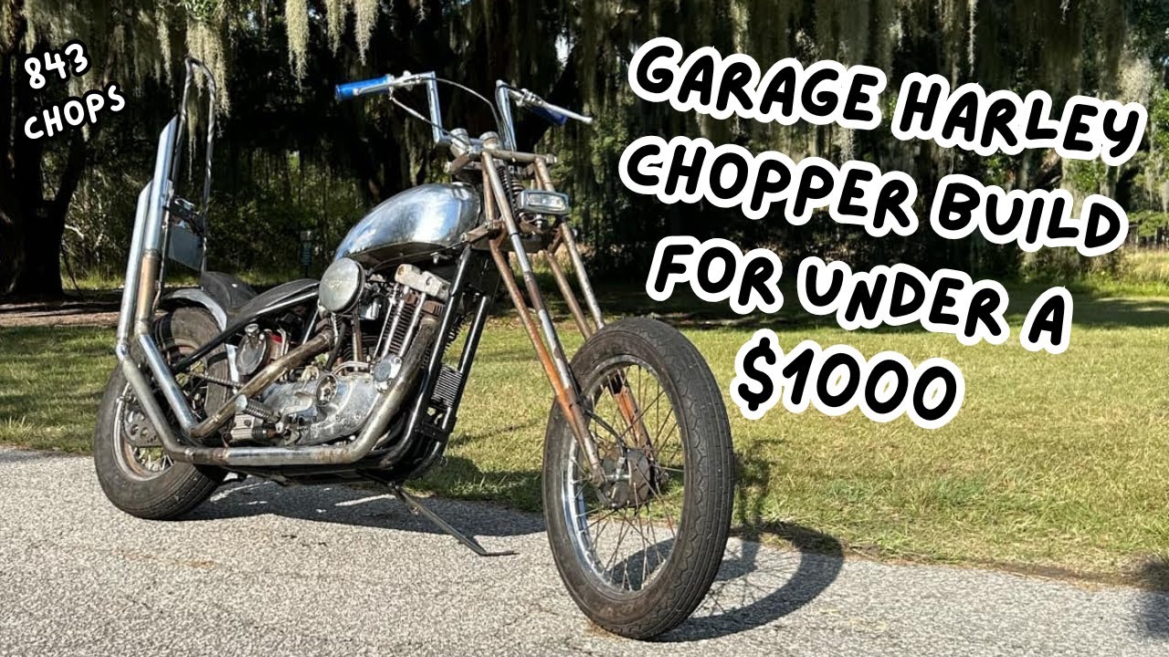 Building custom chopper for under 1000 dollars - YouTube