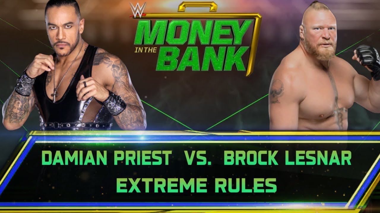 WWE 2K25 DAMIAN PRIEST VS BROCK LESNAR EXTREME RULES MATCH - YouTube