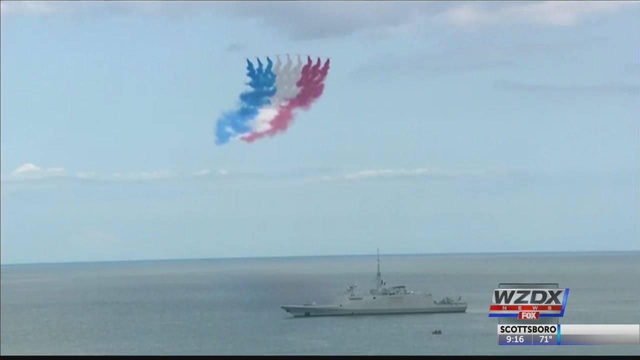 Planes fly over Normandy Beach in honor of D-Day - YouTube