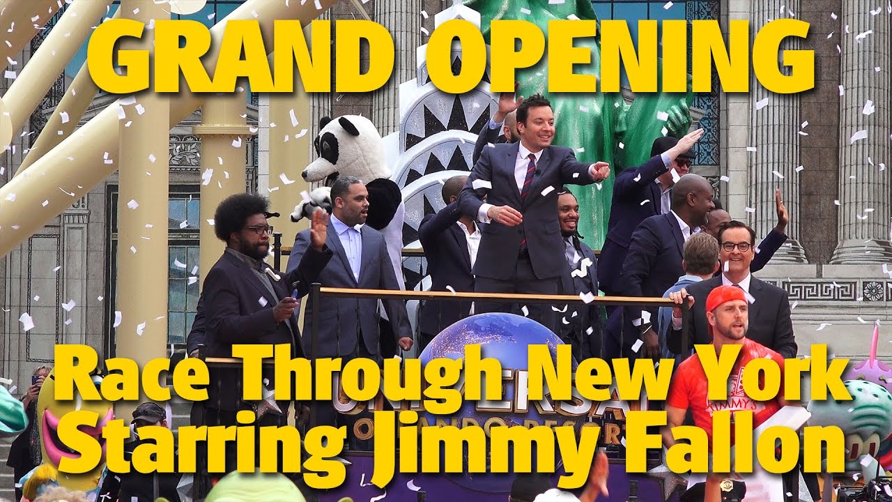 Race Through New York Starring Jimmy Fallon Grand Opening | Universal ...