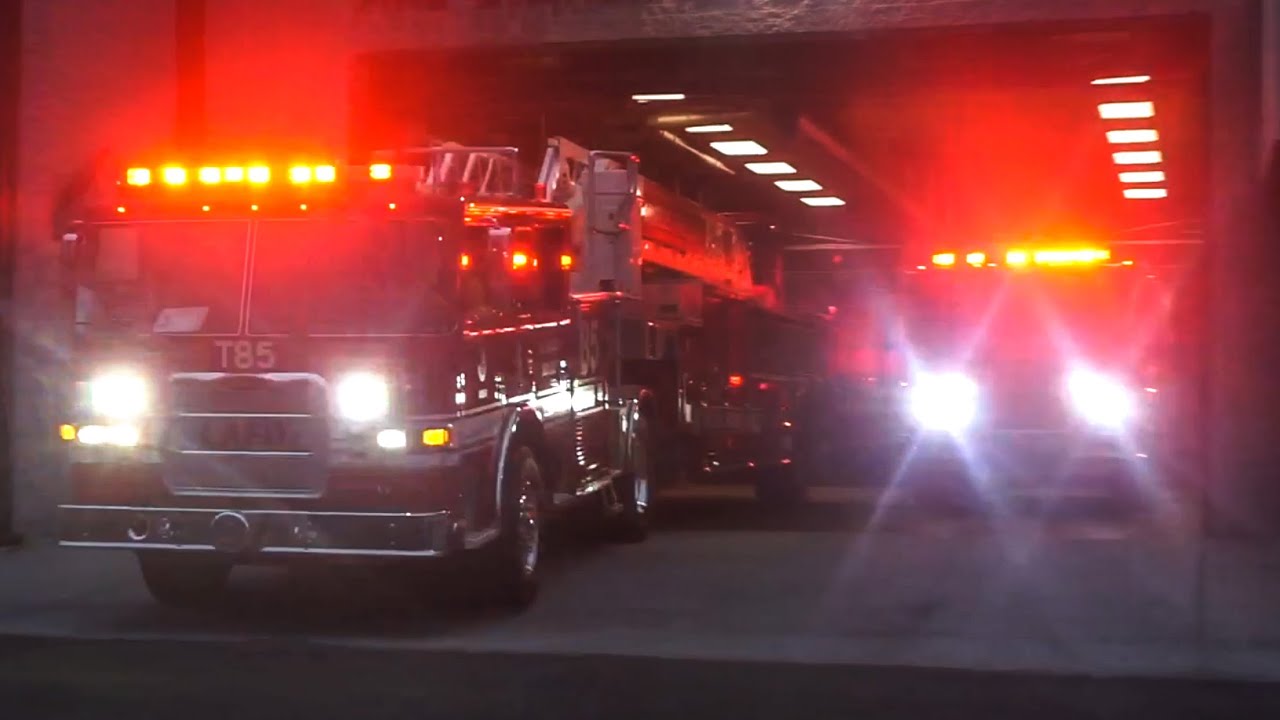 LAFD Task Force 85, Rescue 85 & Heavy Rescue 3 (NEW TRUCK) - YouTube