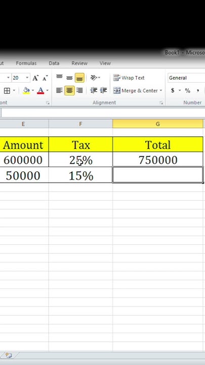 How To Calculate Tax With Shortcut Way Excel Exceltips Exceltricks Excelgyan