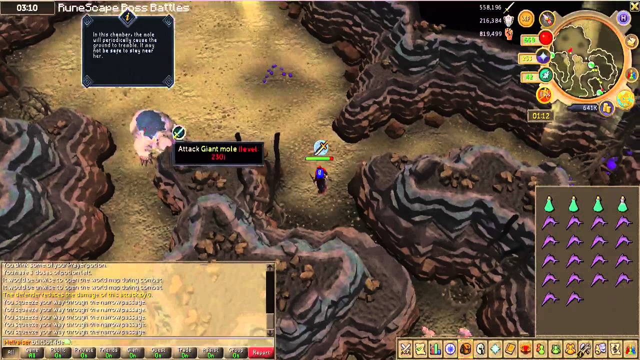 RuneScape Boss Battles Episode 1: Giant Mole - YouTube