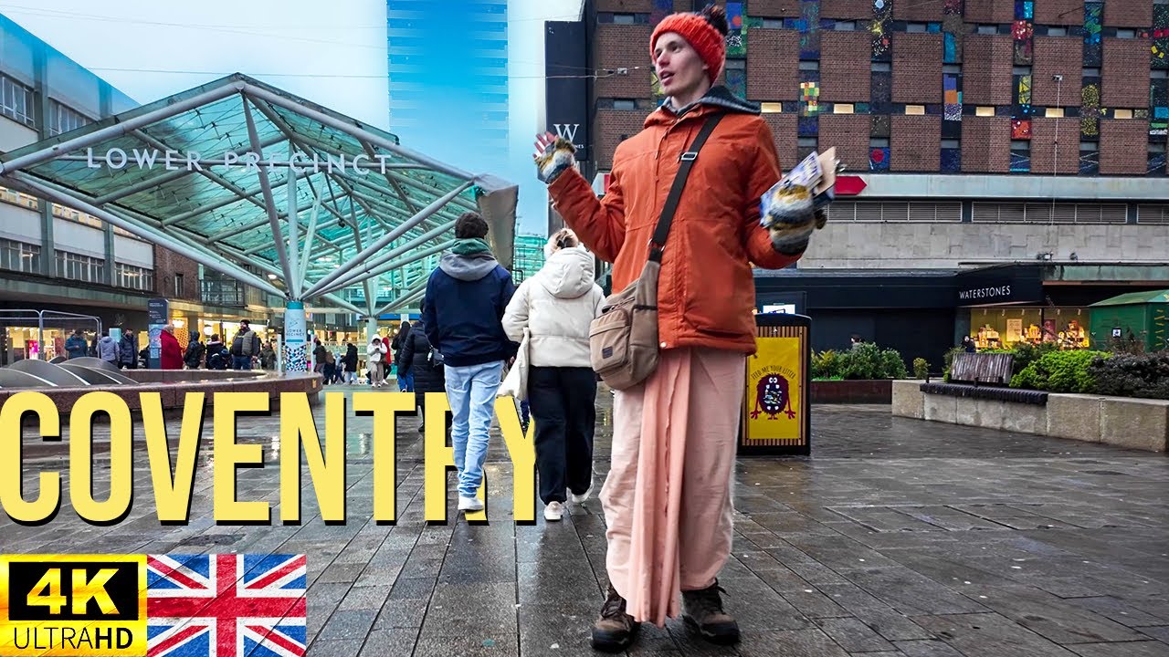 Gentle Winter Walk: Coventry City Centre in 4K | February 2025 - YouTube