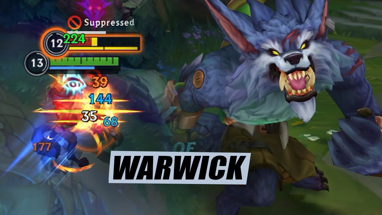 WILD RIFT WARWICK GAMEPLAY | NEW CHAMPION (BUILD & RUNES) - YouTube