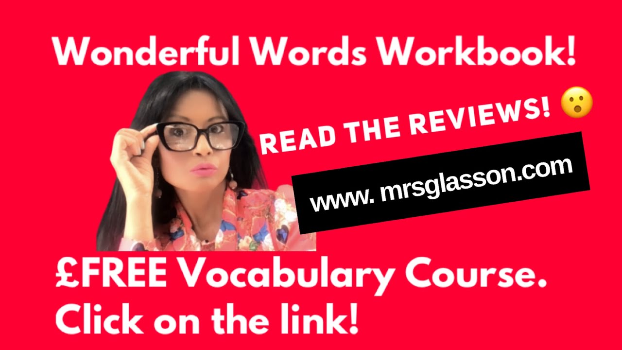 Wonderful Words Workbook! #11plusvideos #learnenglish # ...