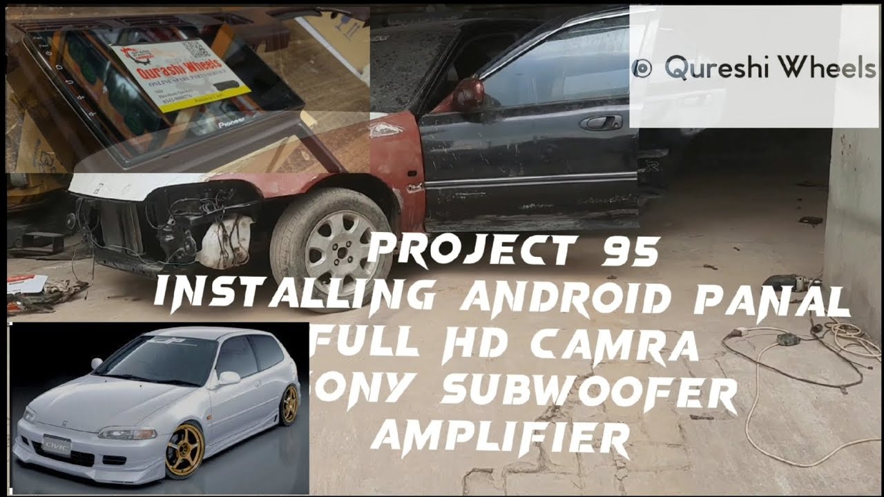 Installing Android Panal in 95 Honda Civic Part 2#car #viral#cartech #CarModification - YouTube