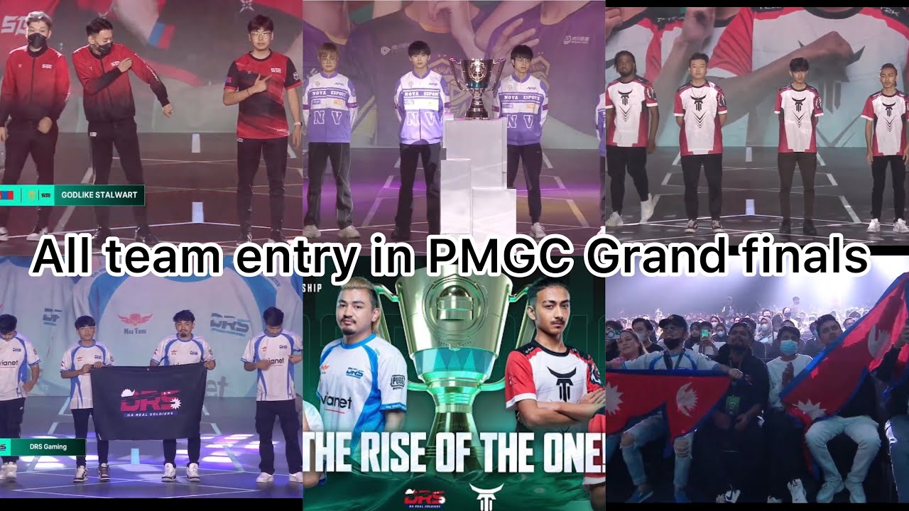 PMGC Grand Finals Lan All team Entry ft DRS T2K NV STE IHC - YouTube
