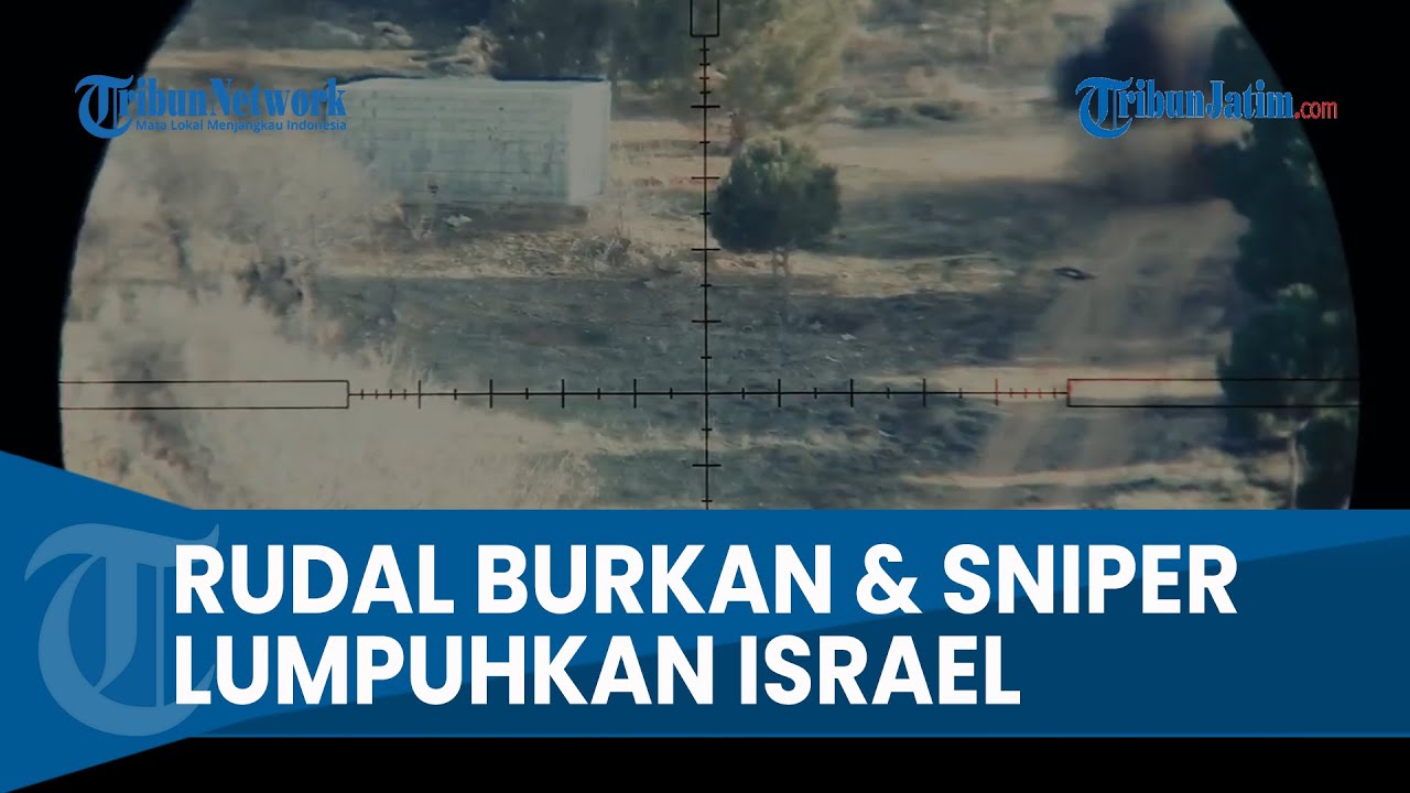 KOTA ISRAEL MENCEKAM! Dihantam Rudal Burkan Hizbullah, Sniper Militan ...