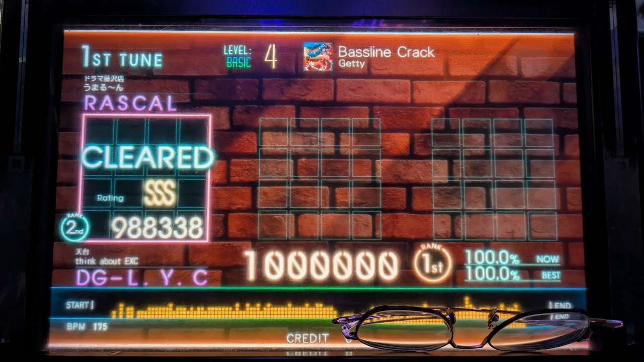 [Jubeat btA.]Bassline Crack(BSC)EXC - YouTube