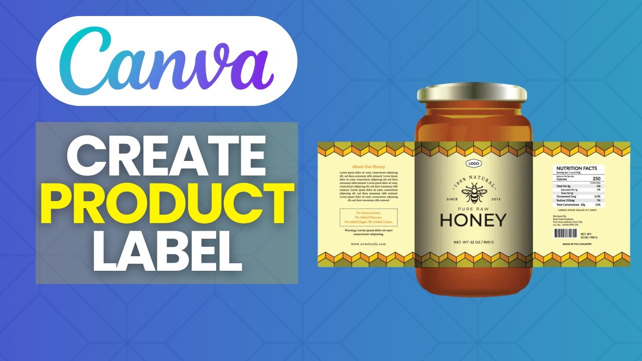 How to Create Product Label Design in Canva (Tutorial) - YouTube