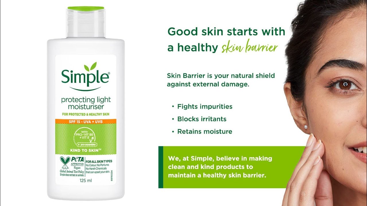 simple Kind To Skin Protecting Light Moisturiser 125 Ml Liquid - YouTube