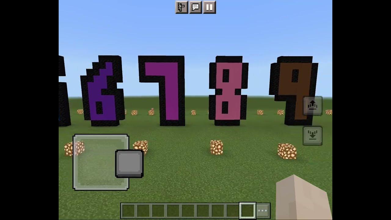 Minecraft counting 1 to 10 videos for kids - YouTube