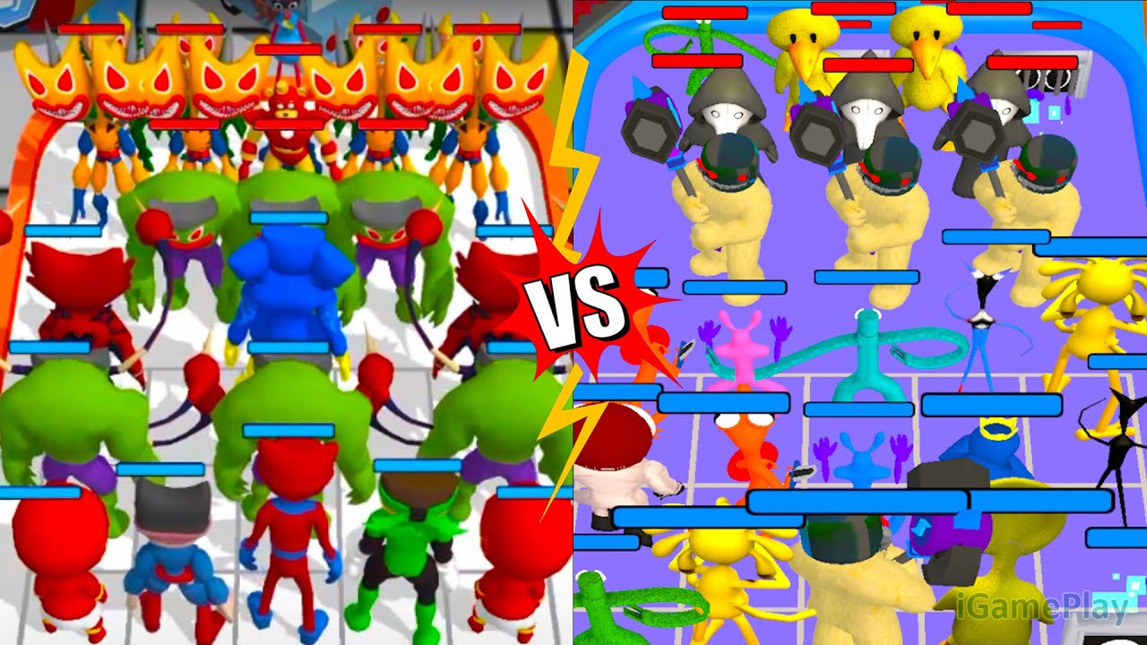 Blue Monster Superhero Battle Vs Merge Monster 100 Doors ⭐ Merge ...