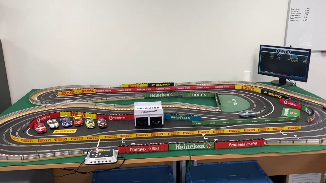 Hurlands Park Scalextric Digital SSDC 2 Pace Cars - YouTube