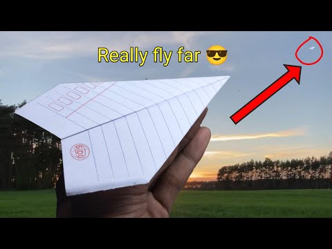 How to make a paper airplane that flies far and straight