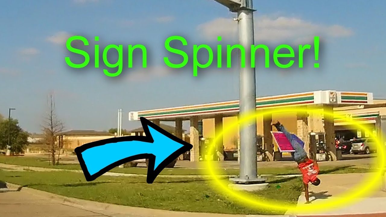 Awesome Sign Spinner! - YouTube