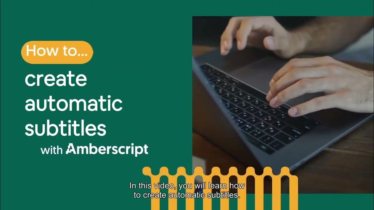 How to Create Automatic Subtitles with Amberscript - YouTube