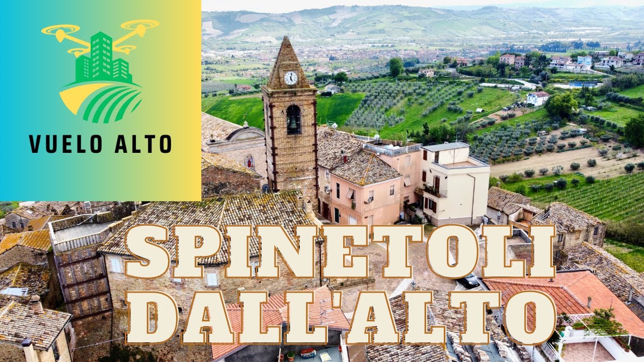Spinetoli dall'alto: esplorando il centro storico con il drone - YouTube