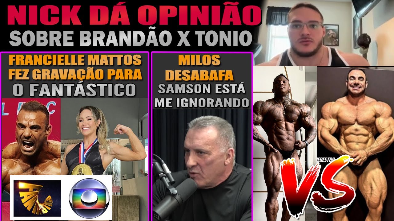 O que Brandão tem que fazer pra Tonio? Nick Walker explica + Francille ...