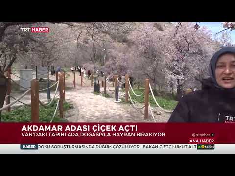 AKDAMAR ADASI BAHAR RENKLERİNE BÜRÜNDÜ