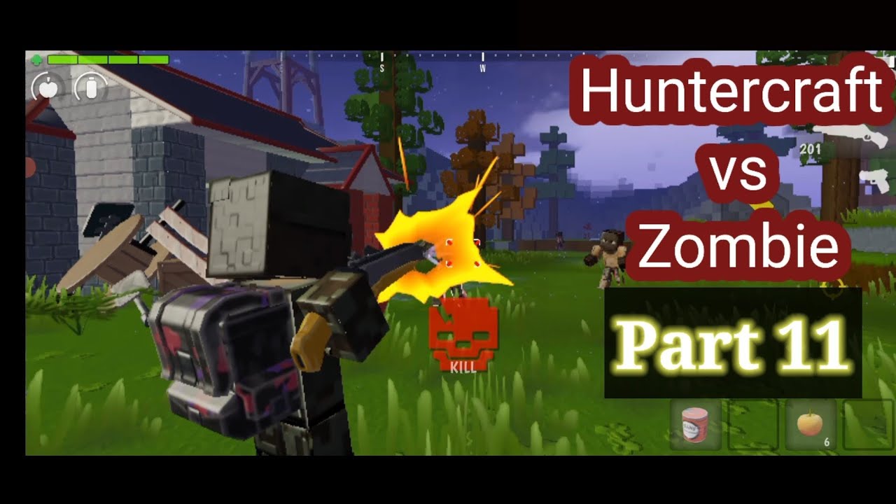 Huntercraft vs Zombie Part 11 #birsachannel85 #huntercraft #gameplay ...