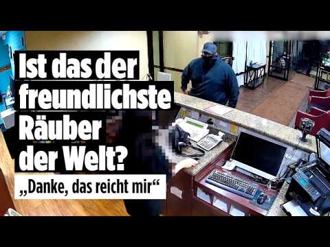 Freundlichster Überfall: Vermummter Räuber sagt sogar Danke