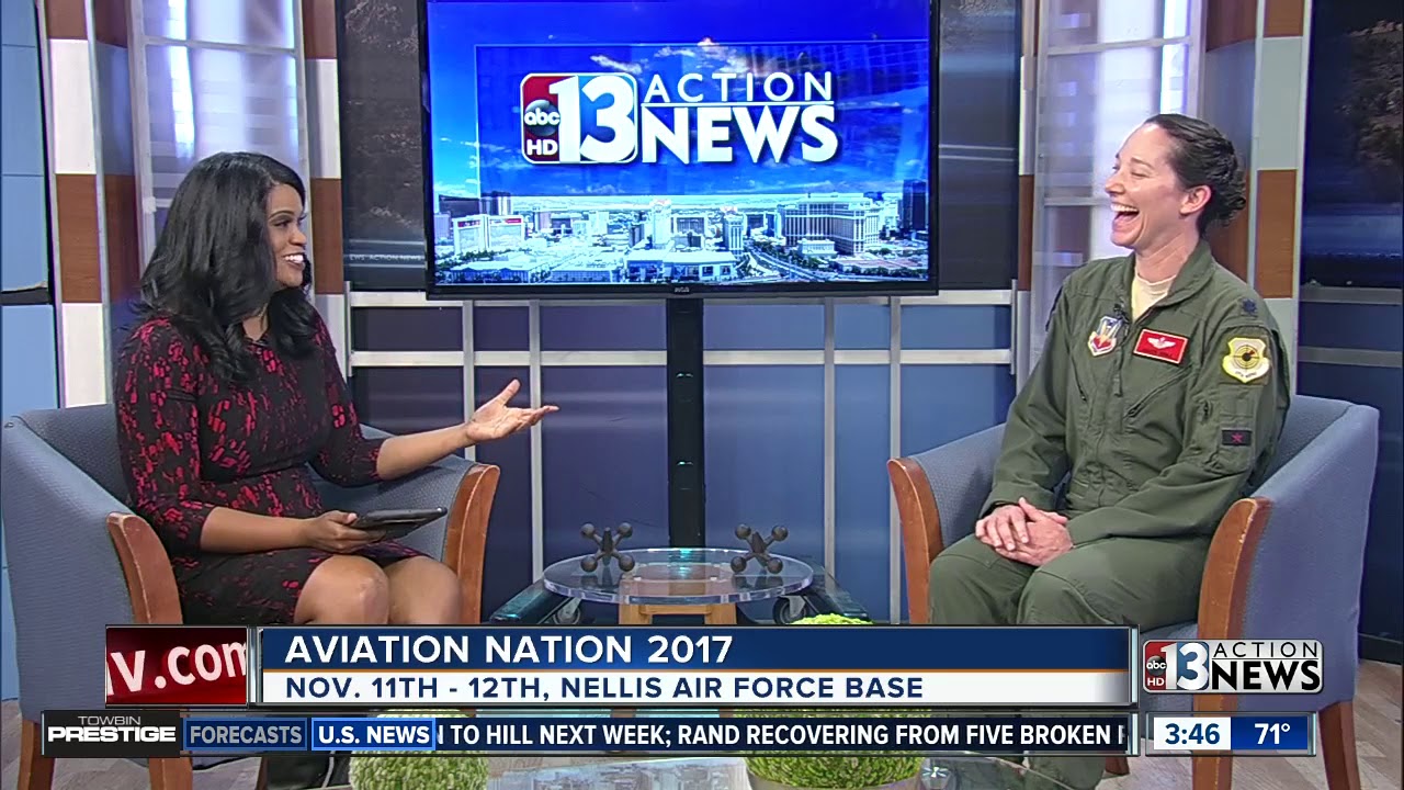 Sneak peek at Aviation Nation 2017 with Lt Col Kristin Wehle - YouTube