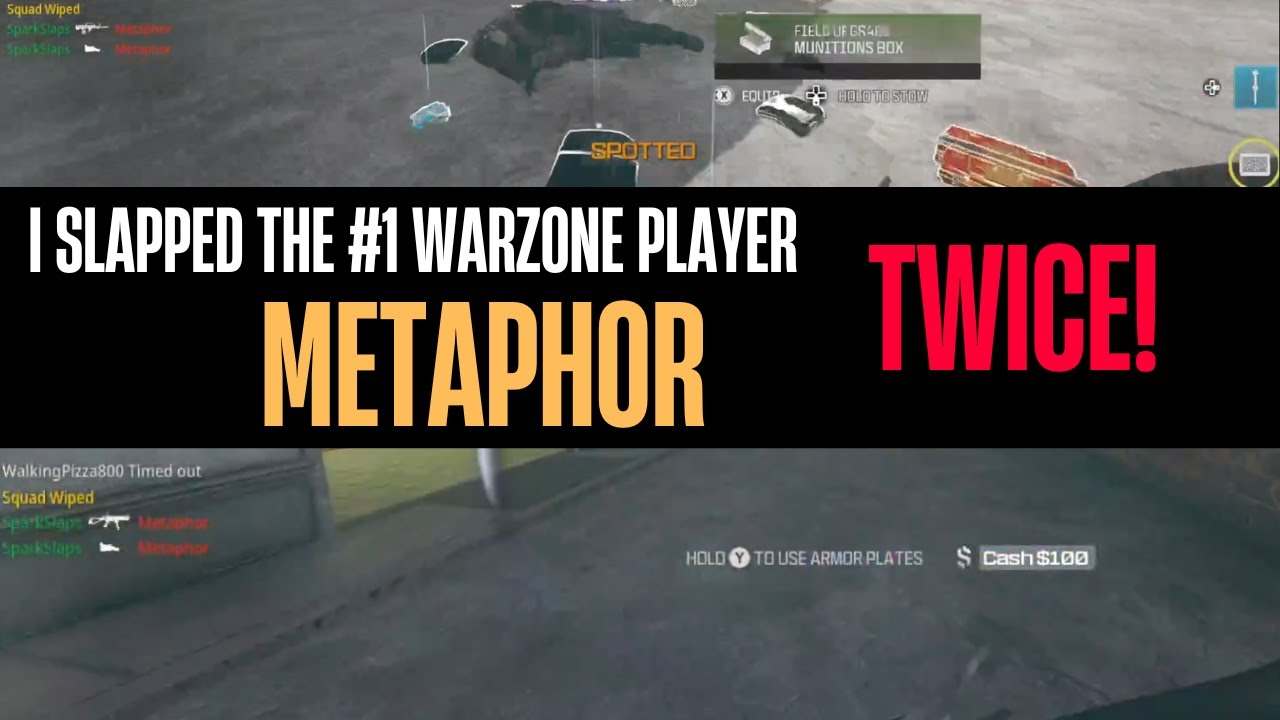 I slapped the #1 player in the world in Warzone....twice... #cod # ...
