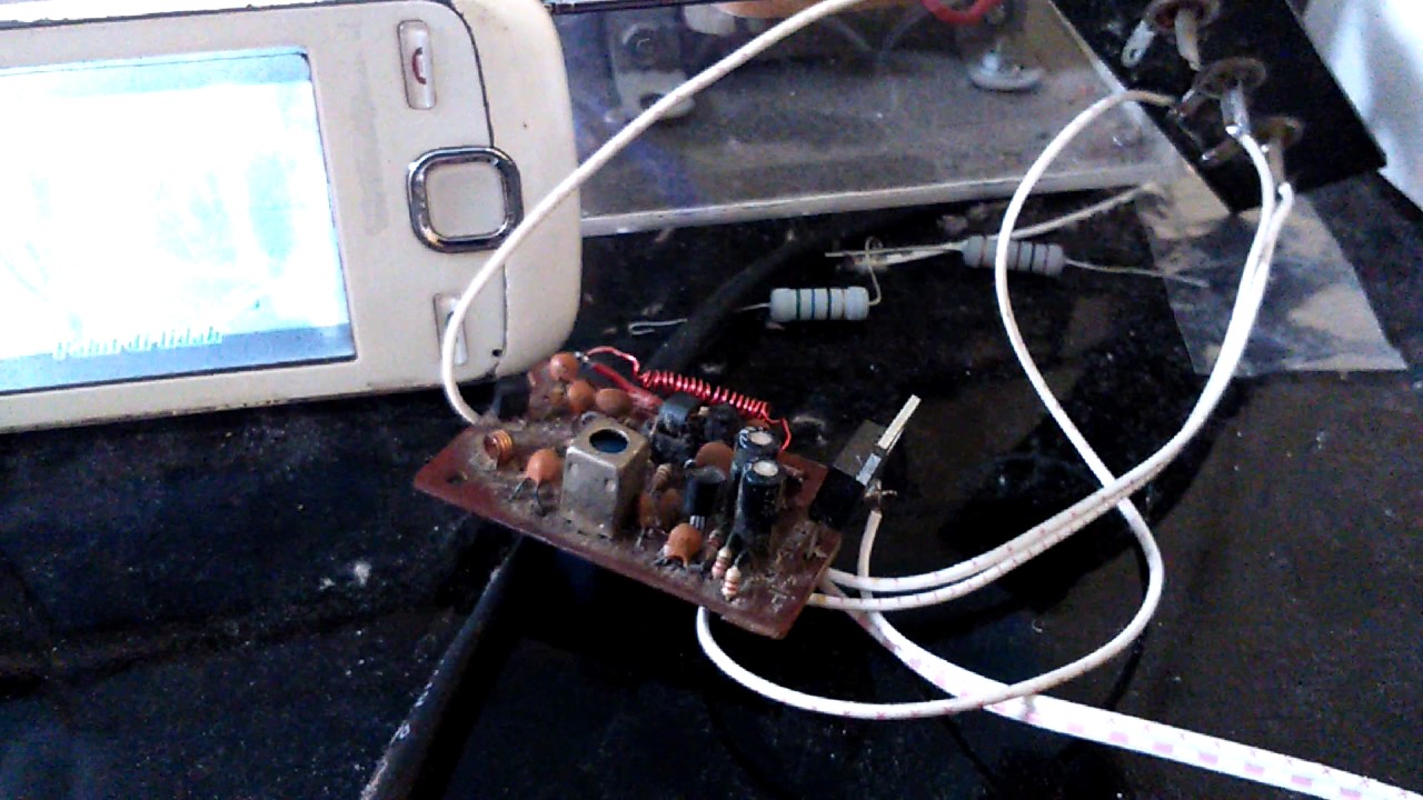 Membuat pemancar mini menggunakan rangkaian rf - YouTube