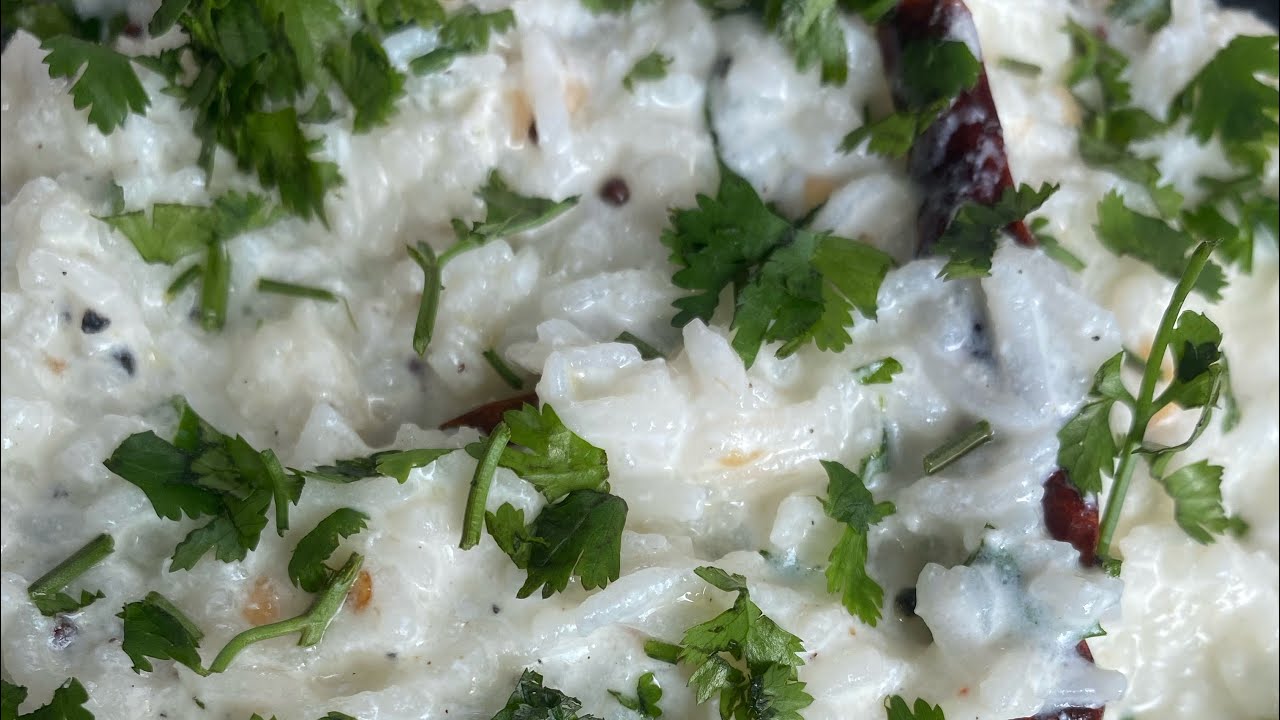 Easy Curd Rice |Thair Sadam |Curd Rice Tadka Receipe Southindian ...