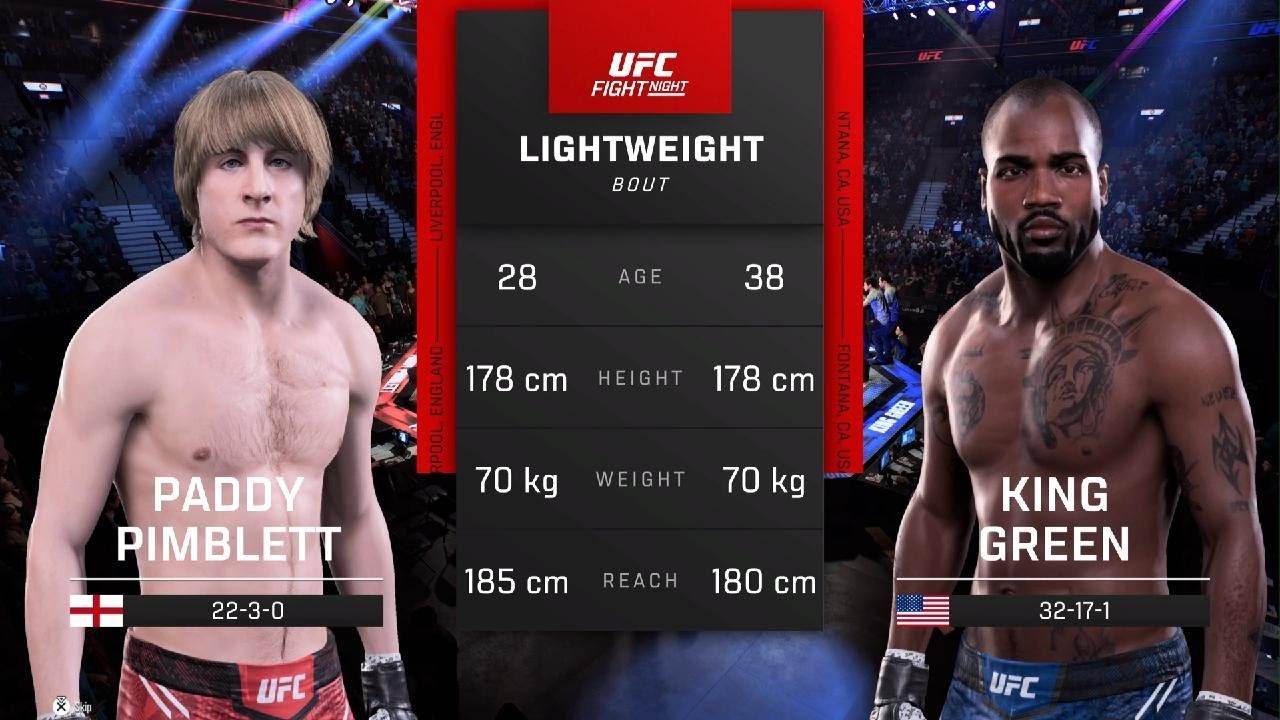 UFC: Paddy Pimblett vs. King Green Full Fight! 💥🔥 #UFC #FightNight #MMA ...