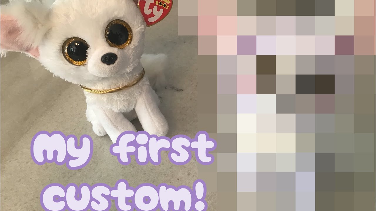 My first Beanie Boo custom! - YouTube